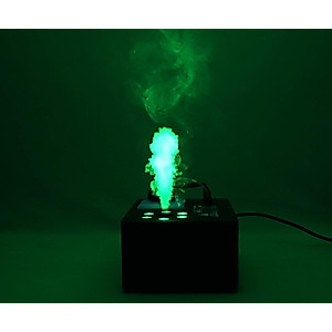 Chauvet DJ Geyser T6 Fog Machine Fogger, RGB Pyrotechnic Light FX+Remote+Fluid