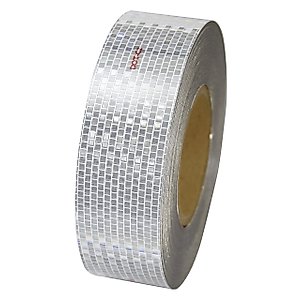 INCOM Manufacturing: Conspicuity Transport Truck Trailer DOT-C2 Reflective Tape, 2 Inch x 150 Foot, Solid White – for Trailers, Outdoors, Trucks