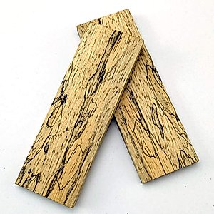 Aibote 1 Pair Spalted Maple Wood Knife Handle Scales Slabs Custom DIY Tools Material for Blank Blades Knives Jewelry Handicrafts Making(4.7"x1.6"x0.31")