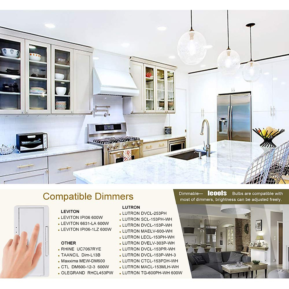 Duoled Frosted E12 led Bulb 6W Equivalent E12 Candelabra Bulb 60 watt Neutral White 4000K AC120V 600LM Dimmable T6 T6.5 for Chandeliers,Ceiling Fan and Wall sconces Pack of 6