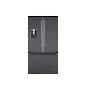 BOSCH 500 Series 36" Black Stainless Steel Counter-Depth 3-Door Refrigerator - B36CD50SNB