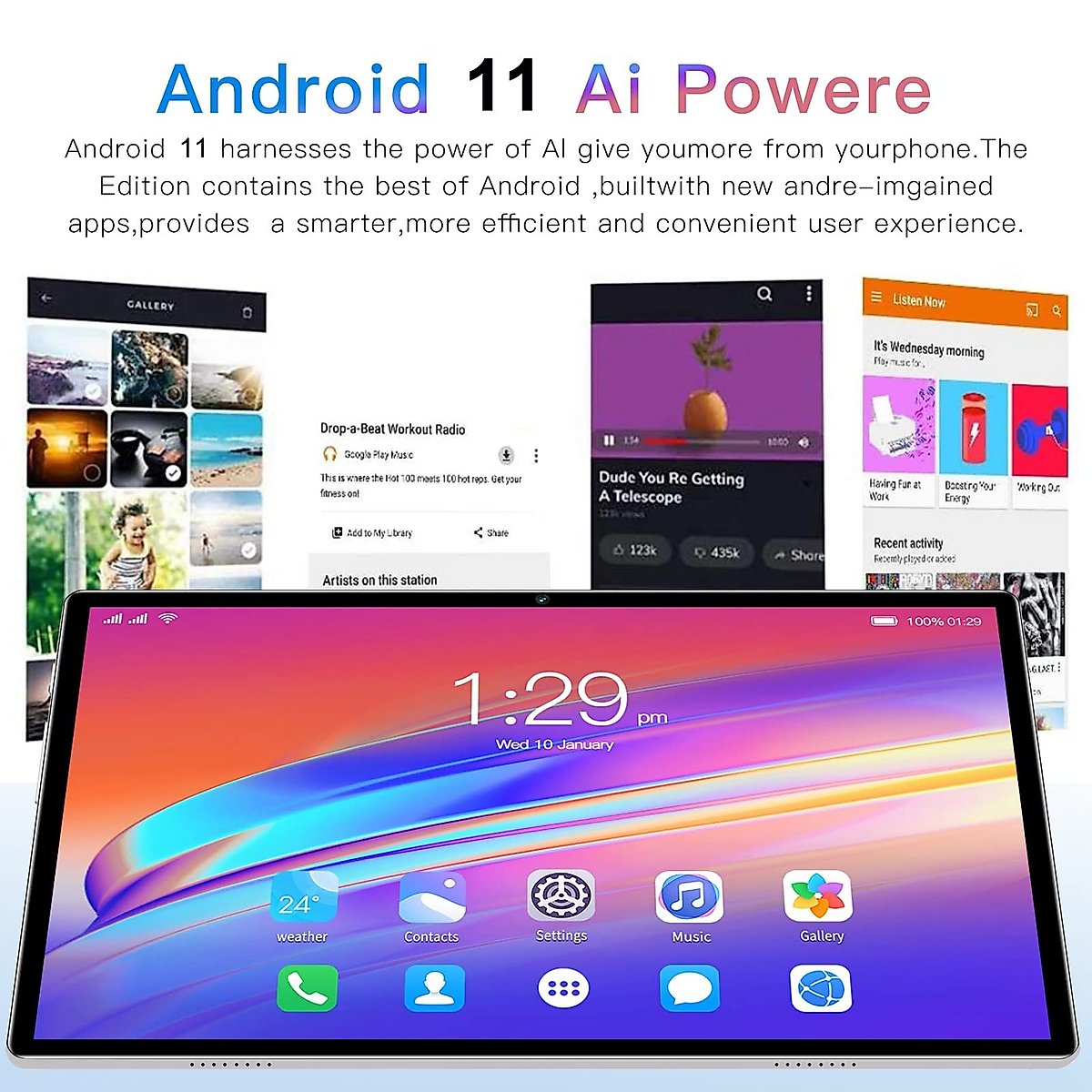 Zopsc 10inch IPS Tablet for Android 11 4G Network Calls Tablet 5G WiFi 8 128G 5MP 13MP 7000mAh MTK6750 8 Core CPU 2.0Ghz GPS Support.