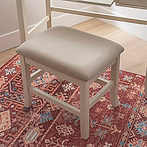 Linon Set, Cream Jackson Vanity, 30" x 36" x 18",