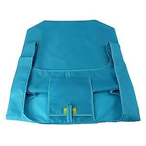 BeeGreen Reusable Grocery Bags 5 Pack, Grocery Tote Folded into Attached Pouch, Ripstop Polyester Shopping Bags, Washable, Durable and Lightweight (Black,Royal,Navy,Teal,Moss)