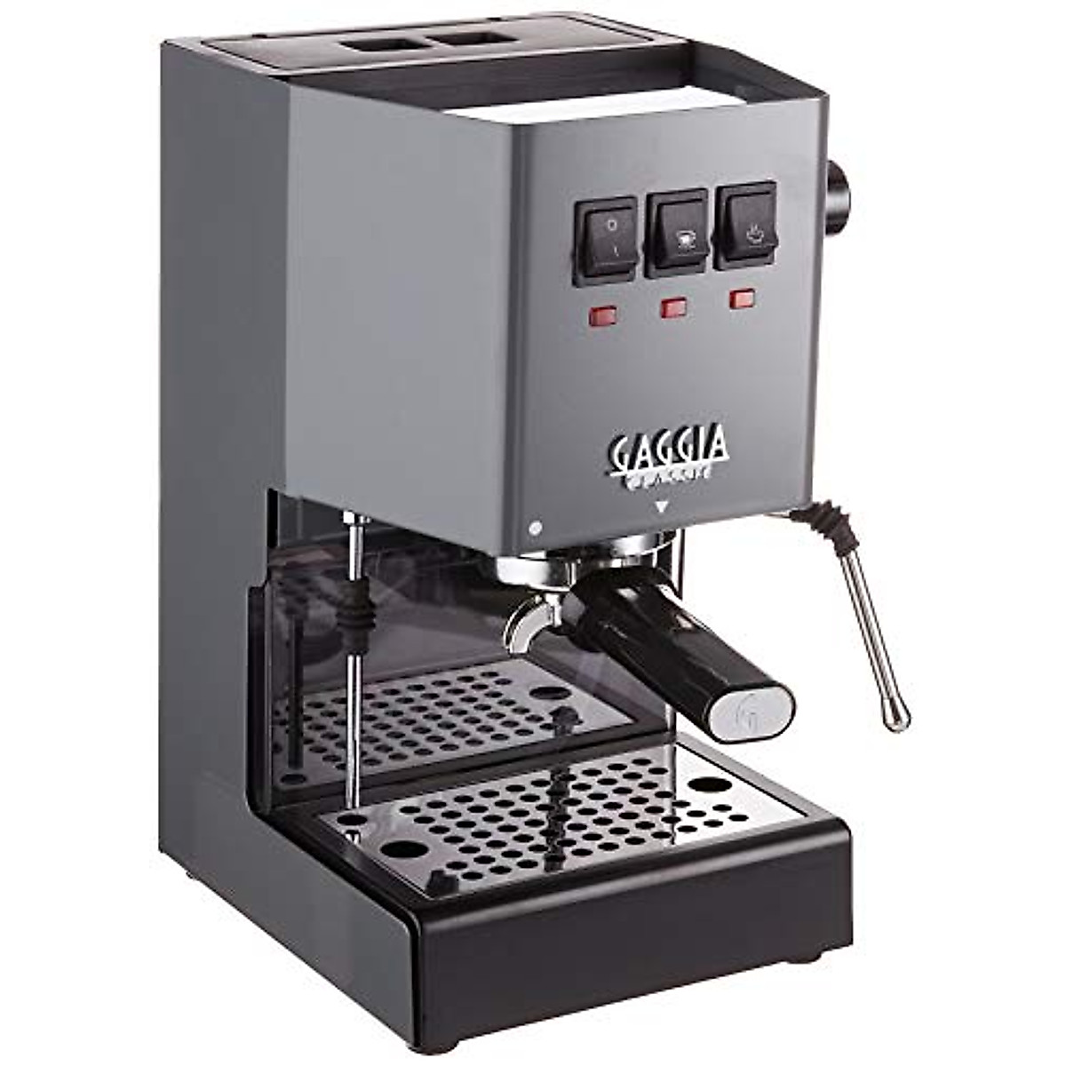 Gaggia RI9380/51 Classic Evo Pro Espresso Machine, Industrial Grey, Small