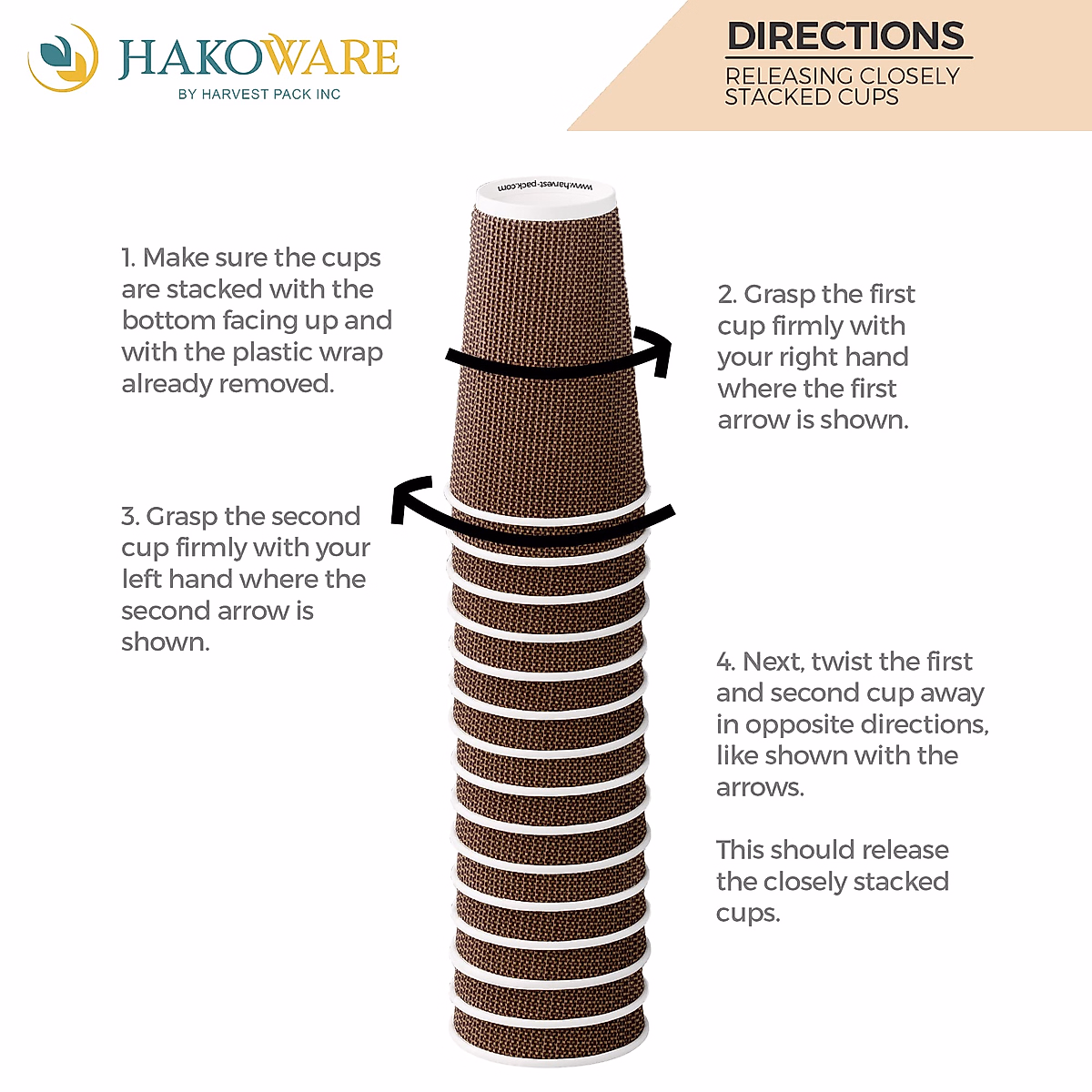 [100 SET]Harvest Pack 12 oz Disposable Coffee Cups, Insulated Ripple Double-Walled Paper Cup with Lid, Brown Geometric, Tea Hot Chocolate Drinks To go coffee cups