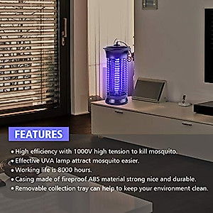 LINKPAL Electric Bug Zapper, Powerful Insect Killer, Mosquito Zappers, Mosquito lamp, Light-Emitting Flying Insect Trap for Indoor