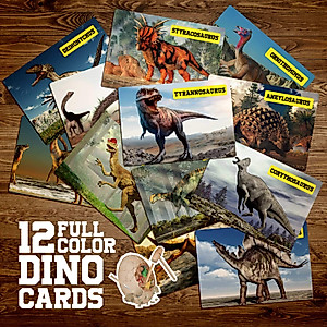 XXTOYS Dino Egg Dig Kit, Unearth Jumbo Dino Egg with 12 Different Dinosaur Toys - Educational Science STEM Toys for Kids 5-7, Dinosaur Eggs Toys Easter Gifts for Boys & Girls