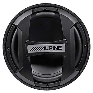 Alpine SWT-12S4 1000 Watt 12" Car Audio Bass Tube Subwoofer Bundle with Amplifier and Amp Kit