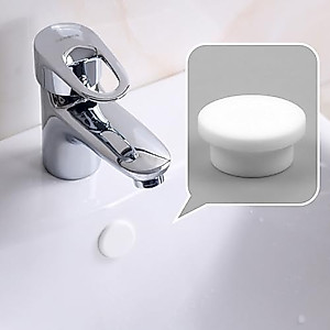 WBANGIAO 10Pcs Rubber Sink Overflows Rings Kitchen Sink Washbasin Drain Seal Stopper Bathtub Drain Caps Bathroom Accessories.Rectangle
