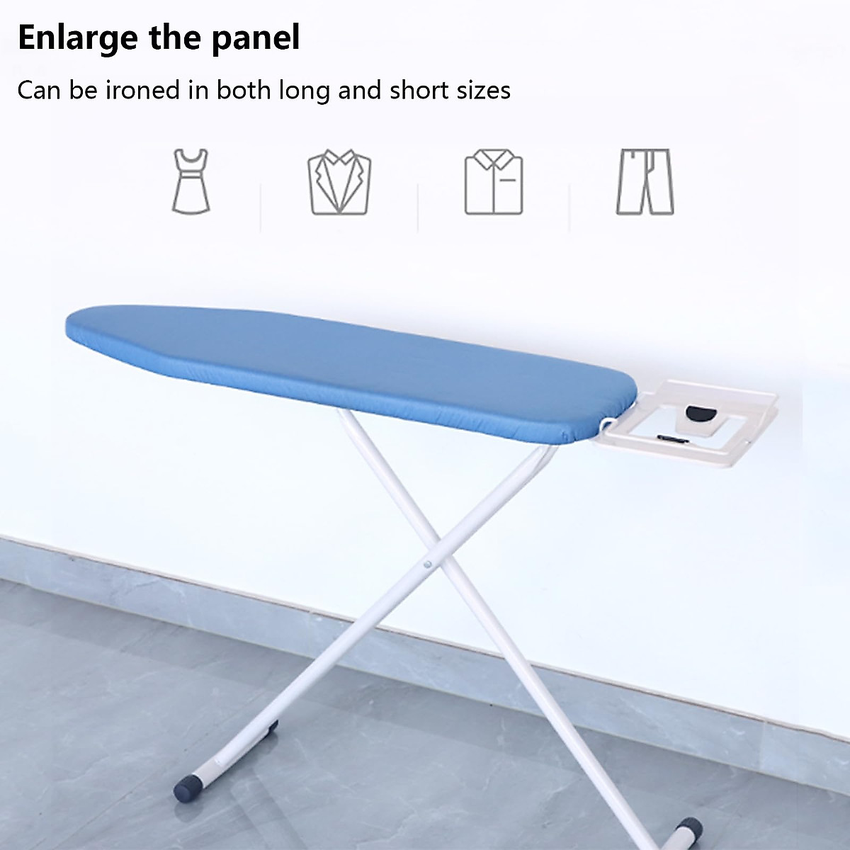 Ironing Board, Non-Slip Foldable Ironing Stand, Ironing Board with Iron Rest Features, Compact and Space Saver Ironing Board for Effortlesswrinkle-Free Clothes