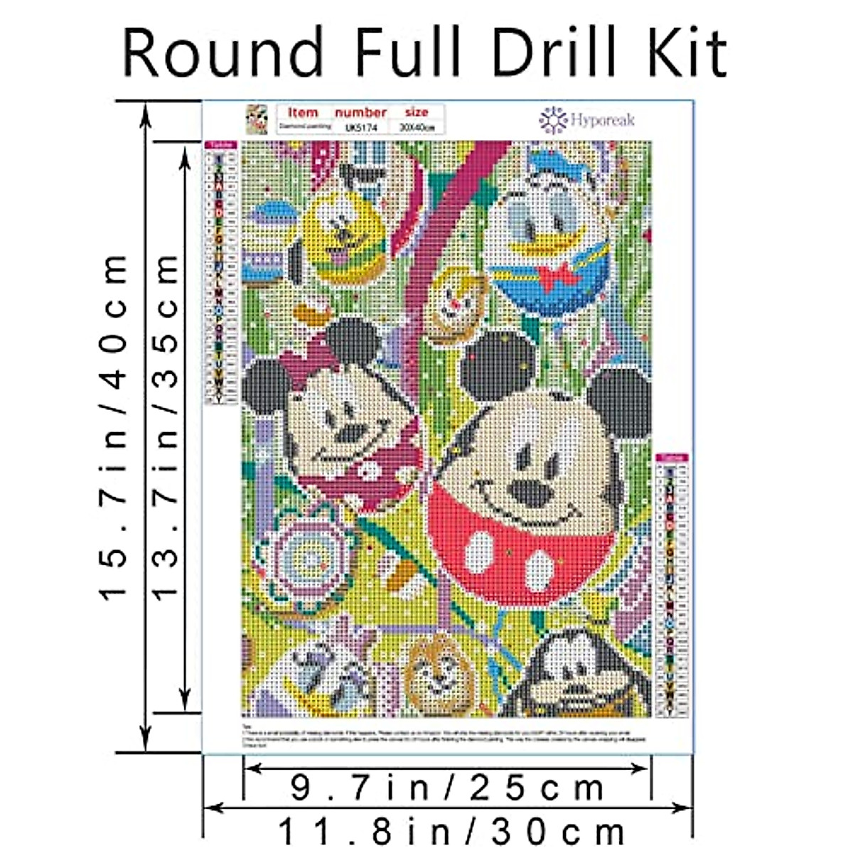 Hyporeak Diamond Painting Kits for Adults,Easter Diamond Art Kit,5D Diamond Painting Kit Full Drill Round for Gift,Wall Decor,Relaxing(12x16)