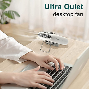 Sagekia Rechargeable Necklace Fan, Portable Neck Fan, Personal Fan Wearable, Waist Clip Fan, Completely Free Hands, Perfect for Outdoor Work/Travel/Camping/Fishing/Sports/Farm