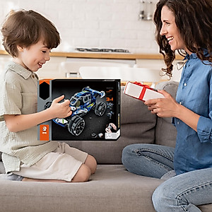 NEWABWN Stem Projects for Kids Ages 8-12; Remote Control Car 3 in 1 Building Set; Ninja Robot, Racing Car and Motorcycle; Building Toys Kids and Adult; Compatible with Lego