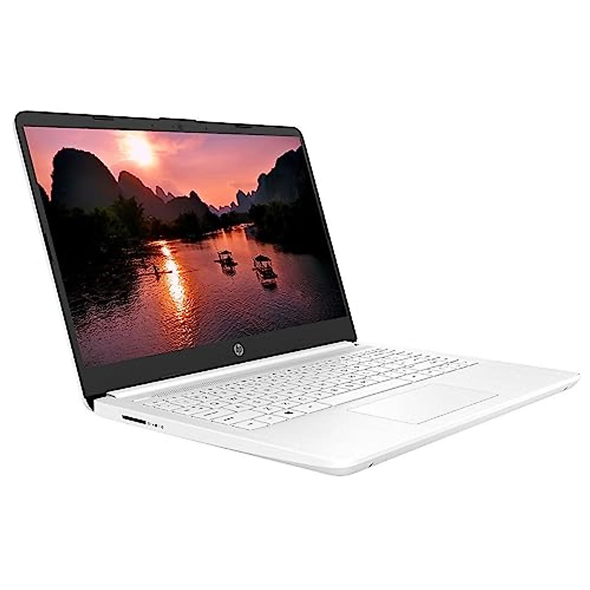 HP 2023 Newest Upgraded Laptops for Student & Business, 14'' HD Computer, Intel Celeron N4120 Quad-Core, 8GB RAM, 128GB(64GB SSD+64GB Card) Fast Charge, Windows 11, White (14-dq0052dx)