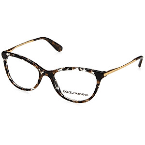 Dolce & Gabbana DG 3258-911 Eyeglasses, Black/Gold w/Demo Lens 54mm