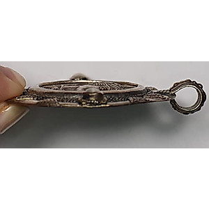 Collectible Coin Italy 1960 's Silver Medallion in bezel w/embedded beads 34,9grams silver (1.11oz) 45mm diameter BU0698