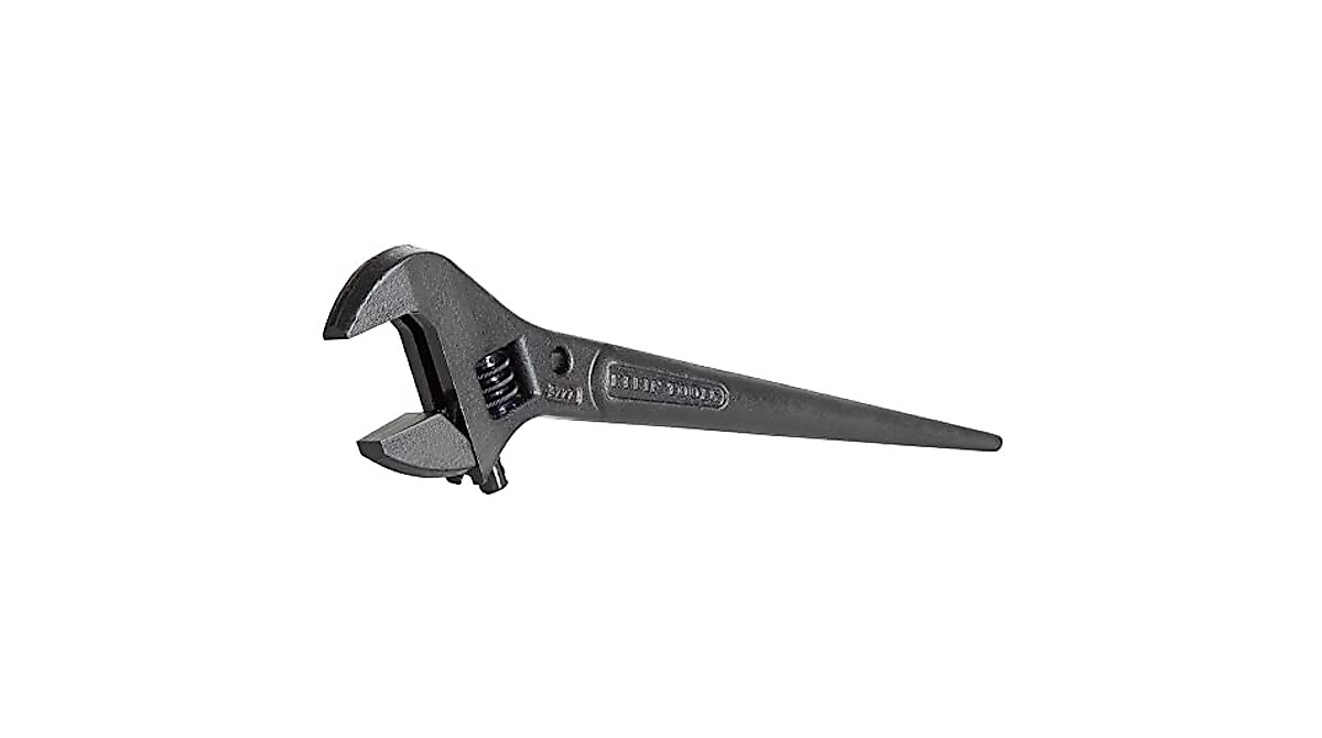 Klein Tools 10-Inch Adjustable Wrench for Heavy Nuts