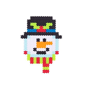 Fat Brain Toys Holly Jolly Jixelz Snowman - Holiday Picture-Building Craft Kit, 6+