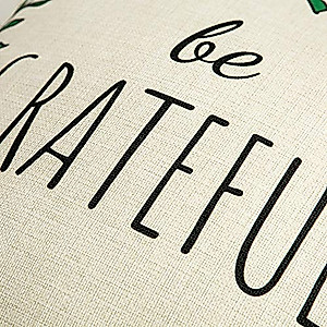 WLNUI Summer Pillow Covers 18x18 Inch Summer Home Decorations Set of 4 Green Wreath Decorative Throw Pillow Covers Cushion Case for Farmhouse Home Decor