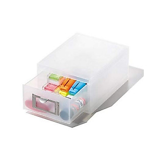Like-It MX-16 Desktop Organizer, 5.71" x 7.91" x 3.62", Translucent White