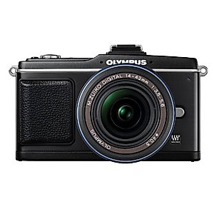 Olympus E-P2 12.3 MP Micro Four Thirds Interchangeable Lens Digital Camera with 14-42mm f/3.5-5.6 Zuiko Digital Zoom Lens (Electronic View Finder not included)