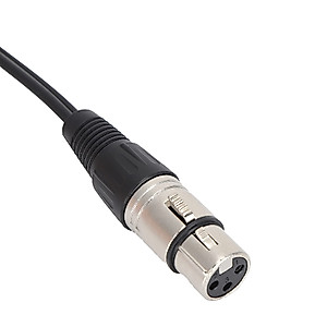 Diyeeni 1 XLR Female to 2 Male Audio Cable, Interconnect Patch Wire Adapter, Y Splitter Patch Cable for Home Theater Audio Equipment, Flexible PVC Sheath(0.5m)