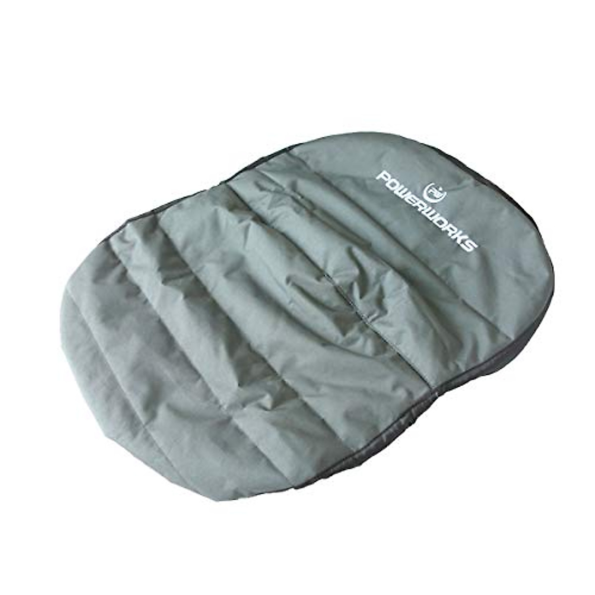 POWERWORKS Weatherproof Deluxe Riding Lawn Mower Seat Cover, Medium, Black