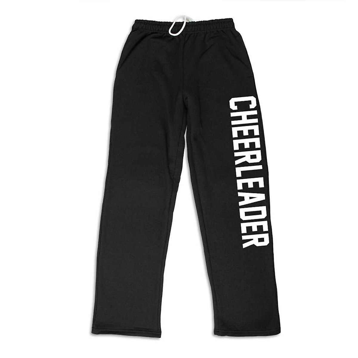 Varsity Cheerleader Sweatpants | Cheer Apparel by ChalkTalk Sports | Black/White | Youth Large