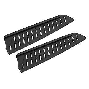 M METERXITY 2 Pack PP Knife Sheaths - Kitchen Knife Protectors Edge Guard Blade Protective Cover for 7" Santoku Knife, Apply to Kitchen Camping Traveling (Black)