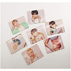 32Pcs Map Of The Soul New Album Lomo Card Set Photo Postcard Set with 5 Photo Clips 2 Meter String 1 3D Sticker