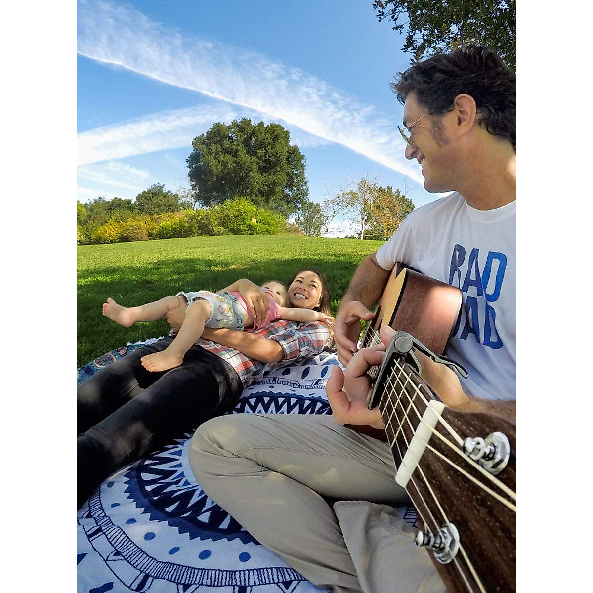 Combo Camera and Cell Phone Music Mount - Ukelele Guitar Headstock Mobile Phone Clamp Clip Mount for Smartphones and Gopro Action Cameras ~ Close Up Home Recording - Work for Any Microphone Stands