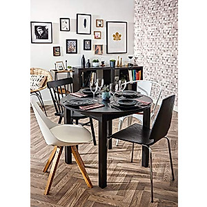 Luminarc Black Carine Dessert Plate 6-Piece Set, 7.25-Inch