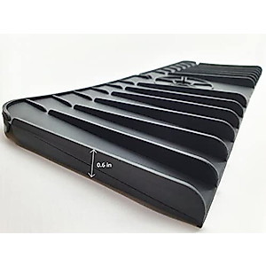 Silicone Faucet Mat Kitchen, Sink Drip Guard, Sink Splash Guard,Sink Splash Catcher Faucet Mat, Silicone Drying Mat Kitchen, Foldable Sink Faucet Water Catcher Mat for Sink,‎14.5" x 5.3" x 0.6" Black