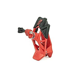 Dango Design Gripper Mount - Universal Clamp Mount for Action Cameras, Use as a Mount on Motorcycles, Powersports Helmets & More - Ripper Red