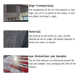 Rzuiytye American Flag Rear Window Decal for Truck,Black Flag Truck Rear Window Decal,American Flag Decals for Truck Car SUV (Black,65x17in)