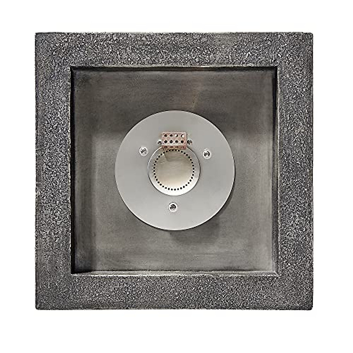 Ehomexpert Propane Fire Pit Column, Square 30000 BTU Outdoor Gas Fire Pit Table for Outdoor Garden Backyard Deck with Lave Rocks and PVC Weather Cover, CSA Certificationp