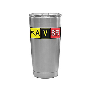 Pilot Expressions AV8R Taxiway Sign Stainless Steel Insulated Tumbler