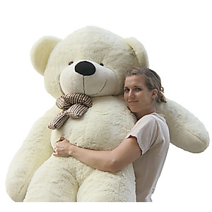 Joyfay Giant Teddy Bear, White- Over 6ft (78")