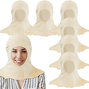 Hercicy 24 Pcs Spray Socks Painters Mask Hair Sock Unisex Adult Head Covering Painting Mask Soft Cotton Stretch Hood Mask for Paint (Nude)
