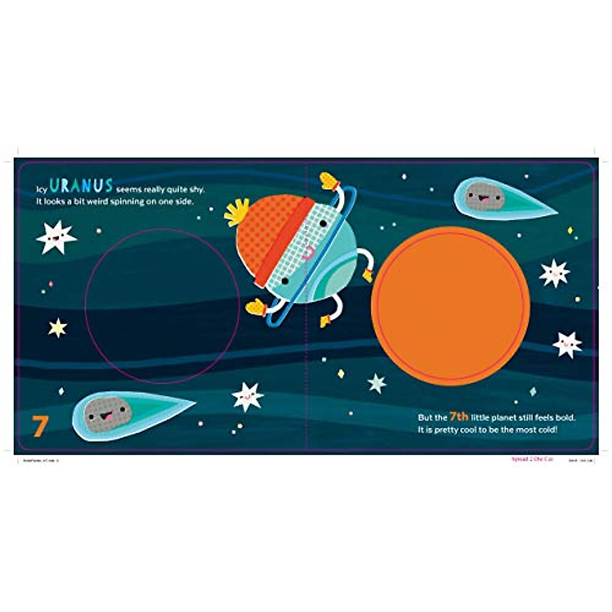 8 Little Planets: A Solar System Book for Kids with Unique Planet Cutouts