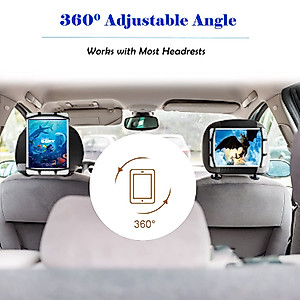 HIKATAB iPad Car Holder Back Seat, Tablet Holder for Kids