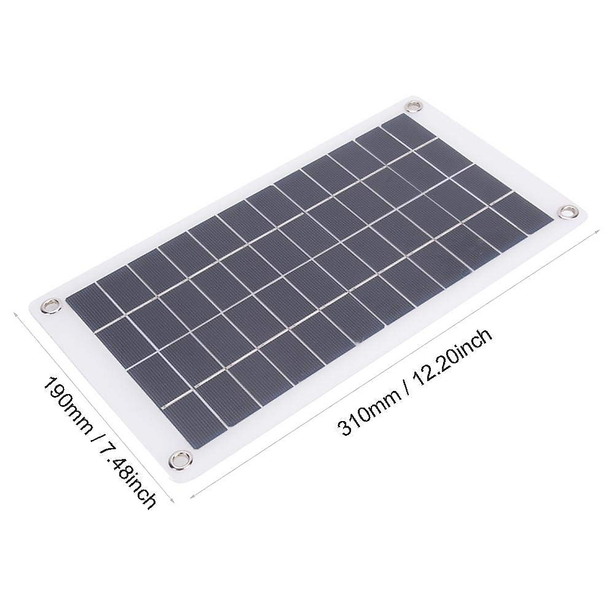 MLMLH Solar Battery Panel,solar panel kit 7.5W 12V Portable Stable Efficient Outdoor Monocrystalline Silicon Solar Cell Panel for DIY Power Charger