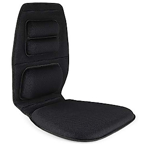 FOMI Premium Gel Cushion and Firm Back Support | Seat Cushion Pad and Upper Lower Thoracic and Lumbar Pillow for Car, Office Chair | Pressure Sore, Coccyx Pain Relief | Promotes Healthy Posture