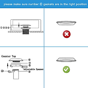 BWE Chrome Pop Up Sink Drain Fits Bathroom Standard Sink Hole 1-1/2" to 1-3/4"Bathroom Faucet Vessel Vanity Sink Drain Stopper Without Overflow