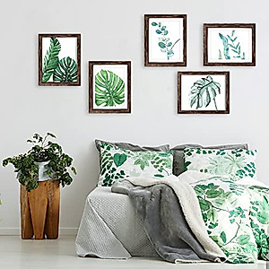 SESEAT 8x10 Picture Frames Rustic Brown with Mat Photo Frames 4 Packs for Tabletop or Wall