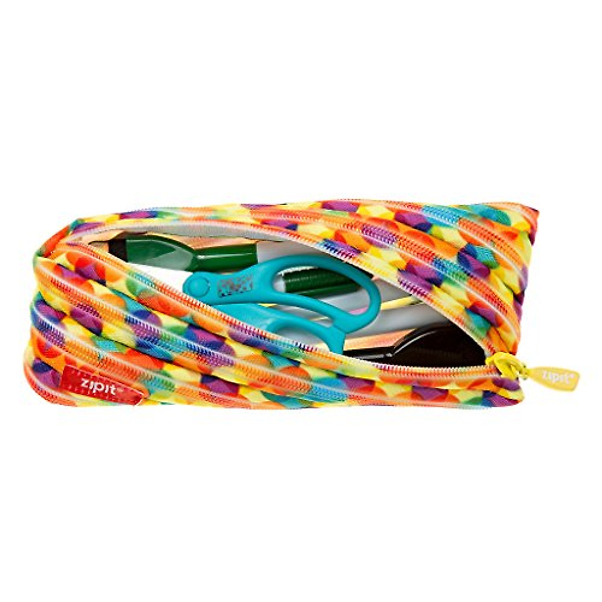 ZIPIT Colorz Pencil Case/Cosmetic Makeup Bag, Small Bubbles