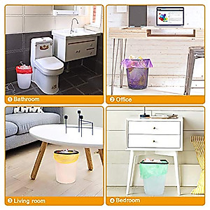 KONE 4 Gallon Trash Bags 21.6-19.6 inch Bathroom Garbage Bags 168 Count