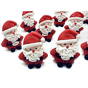 Lot of 10 Miniature Santa Animals Dollhouse Santa Figure Fairy Garden Décor Furniture DIY Supply KMA011