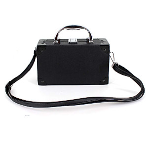 Heidi Bag Vintage Radio Clutch Handbag Leather Top Handle Crossbody Shoulder Bag